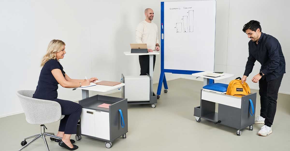 Deskmakers' Sidekick Mobile Work Pedestals